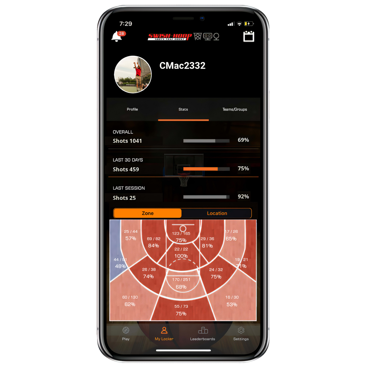 Swish Hoop - Basketball Training Shot-Tracking Technology