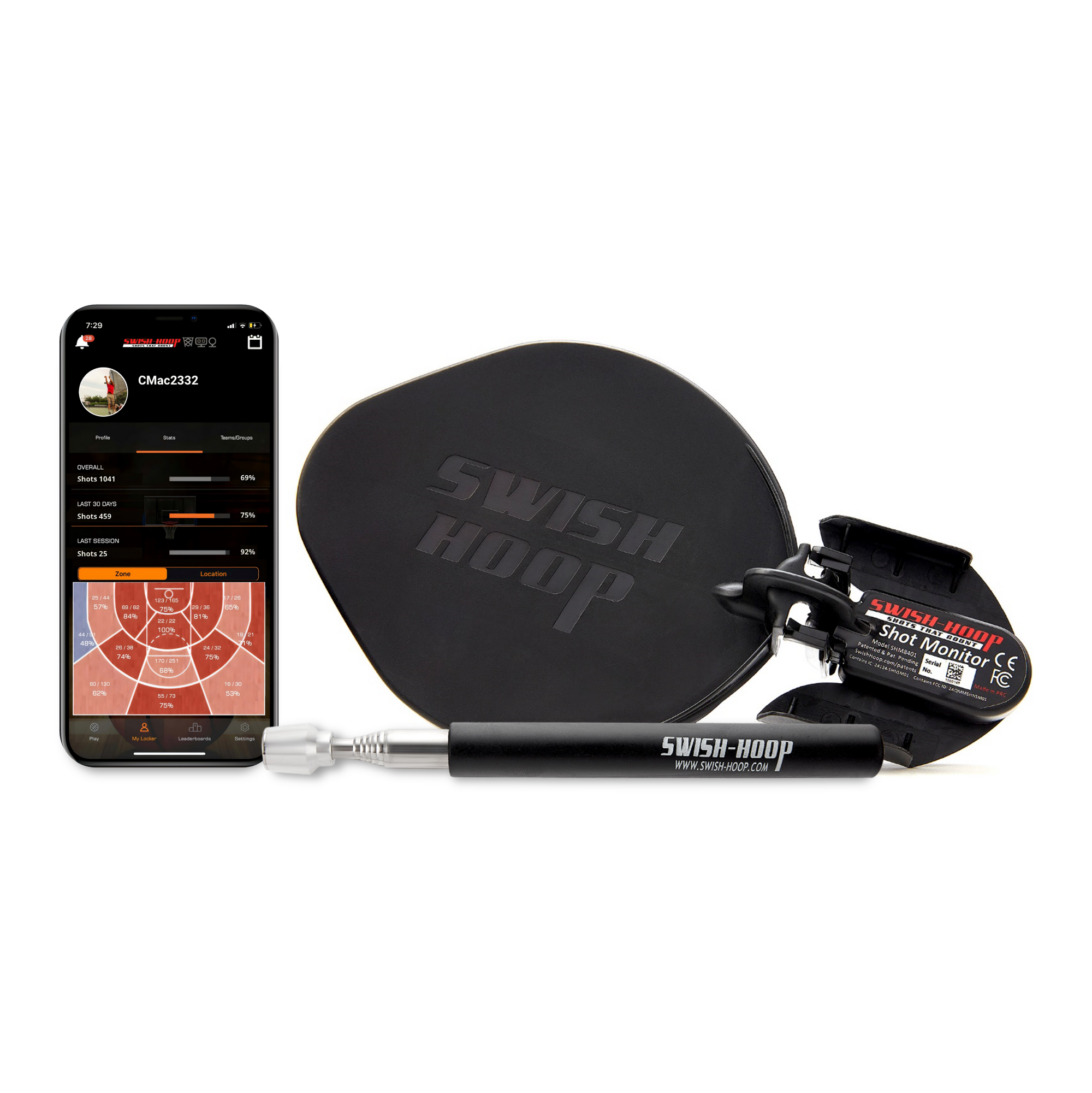 Swish Hoop - Basketball Training Shot-Tracking Technology